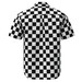 Black & White Checkered Box Check Pattern Men's Button Shirt Collar ...