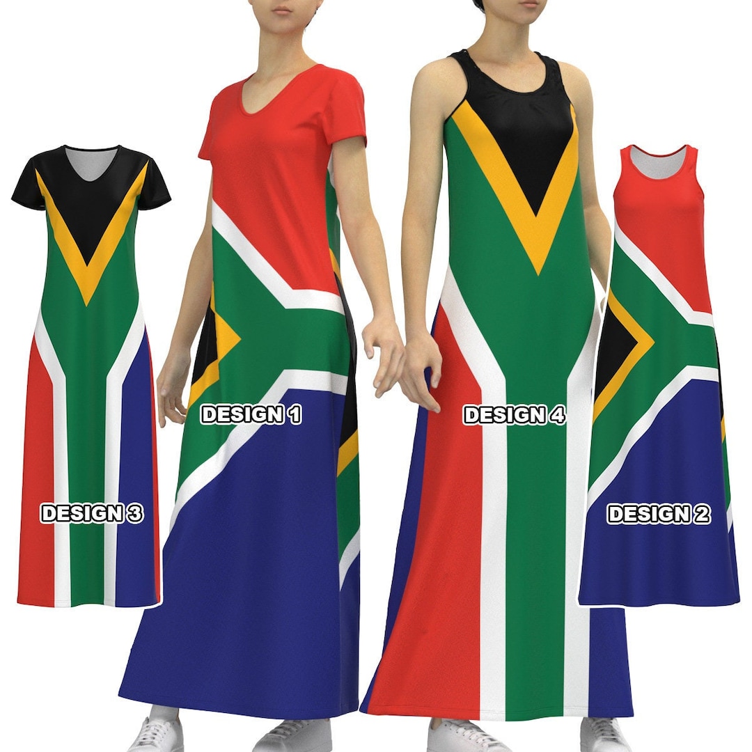 South Africa Flag Inspired African National Country Symbol Green Black ...