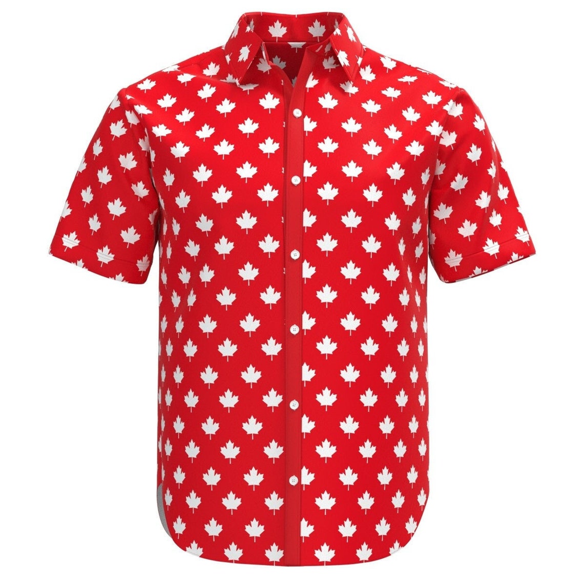 Red & White Maple Leaf Canada Canadian Flag Geometric Pattern - Etsy