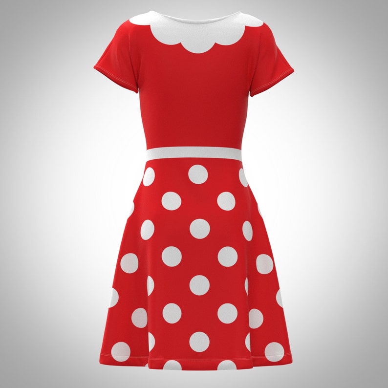 Minnie Mouse Dress Polka Dot Costume Cosplay Disney Park - Etsy