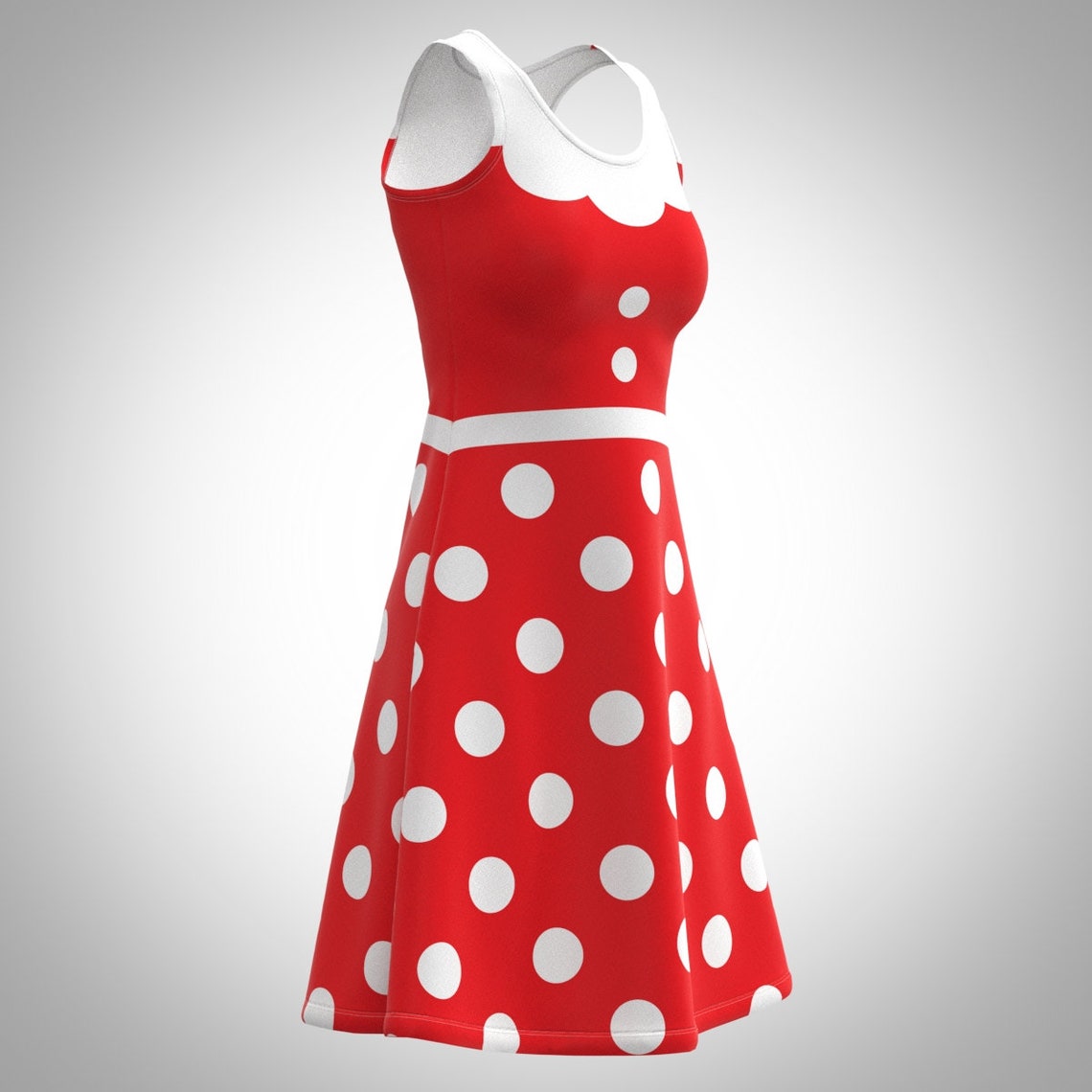 Minnie Mouse Dress Polka Dot Costume Cosplay Disney Park - Etsy