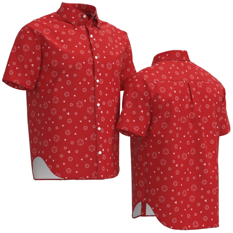 Dungeon Blue Red Black Gray Dnd Dice Dragon Triangle Pattern - Etsy