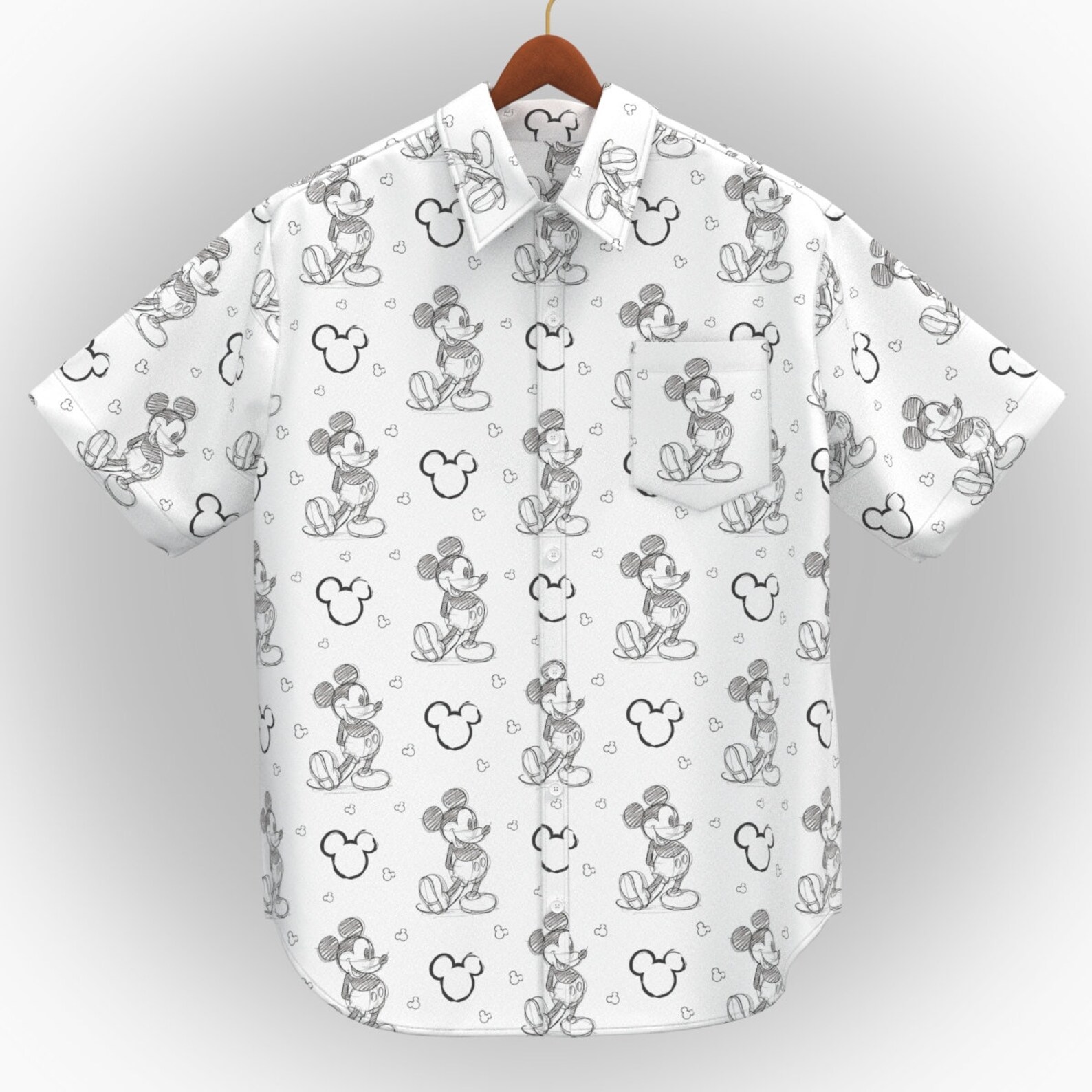 Mickey Mouse Inspiration Drawing Sketch Doodle Disney Park - Etsy