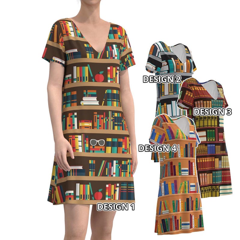 Library Dress - Etsy