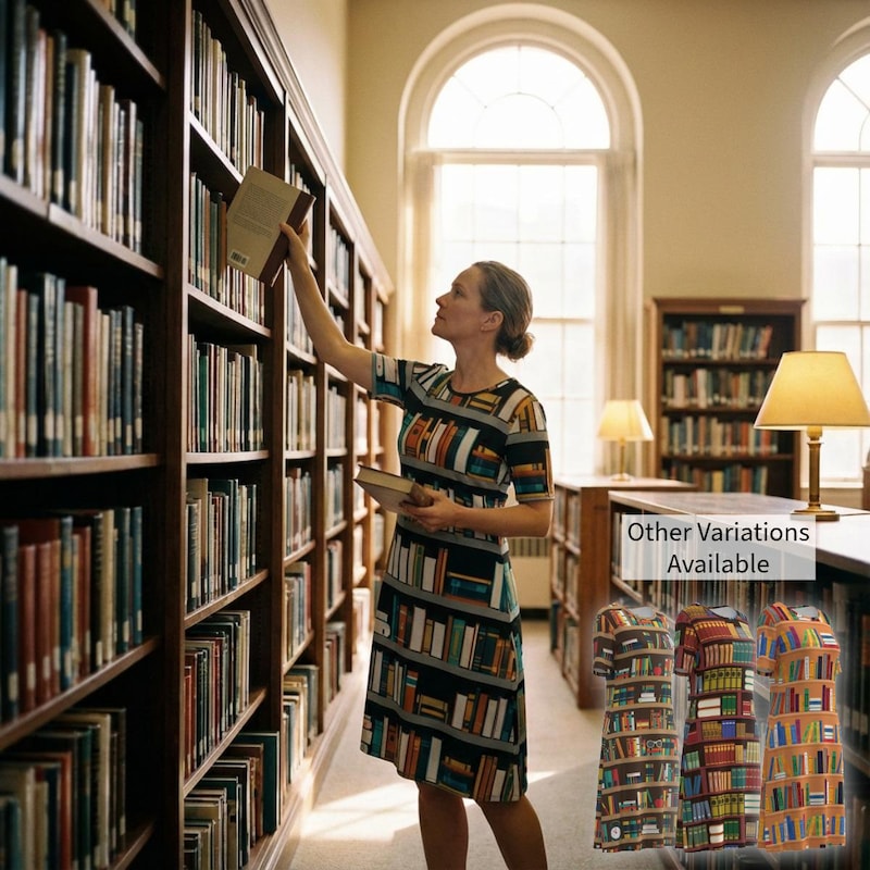 Library Dress - Etsy