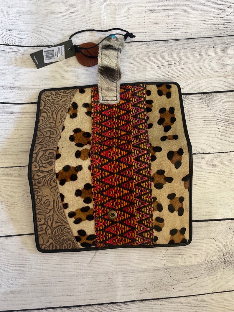 Myra Full Size Wallet. Leather Hairon Wallet for Women. - Etsy