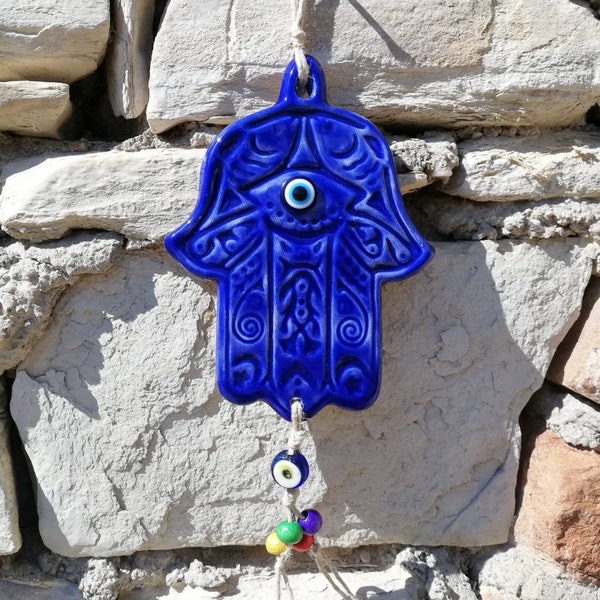 Blue Hamsa - Etsy