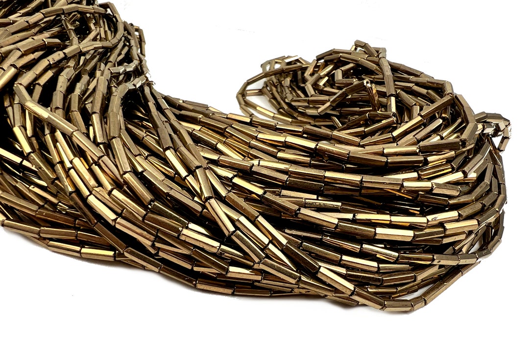 12 G Czech Bugles METALLIC LIGHT BRONZE Vintage - Etsy