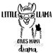 Drama Llama SVG Little Llama Gives Mama Drama T-shirt Design Cut File ...