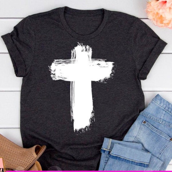 Paint Brush Stroke Cross Svg - Etsy