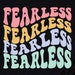 Fearless 4 SVG, Inspirational Svg, Wavy Letters Svg, Cheerleader Svg ...