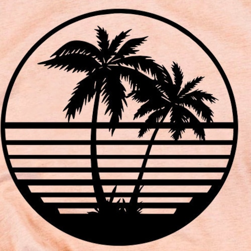 Hello Summer Retrowave SVG Cut Files Palm Trees Retro Svg | Etsy