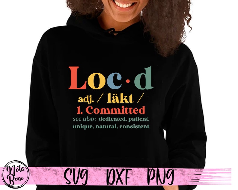 Loc'd Definition SVG Locs Style Svg Loc D for Queens - Etsy