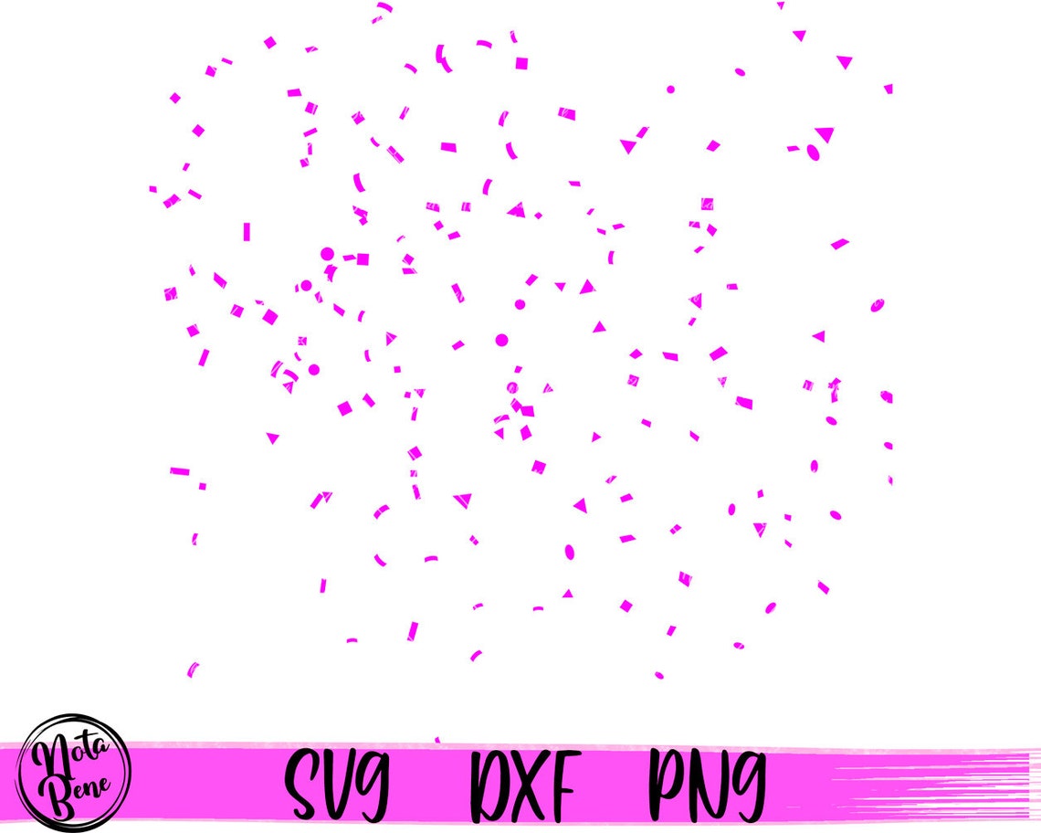 Birthday Party Confetti Svg Confetti Pattern SVG Scattered - Etsy