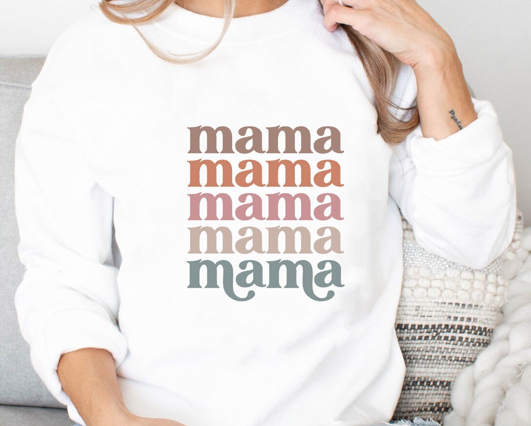 Mama Retro Svg Mama Boho Stacked Svg Retro Vintage Svg Mom - Etsy