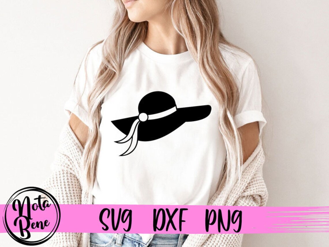 Floppy Sun Hat SVG Pamela Hat Svg Beach Summer Hat Svg - Etsy