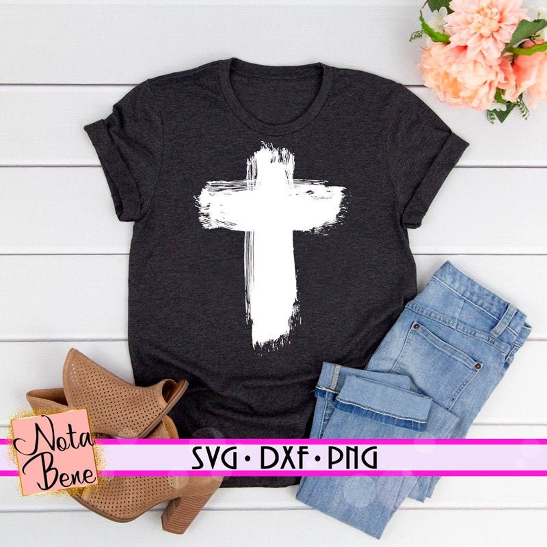 Cross SVG Cut File Paint Brush Stroke Cross Svg Faith Svg Religion Svg ...