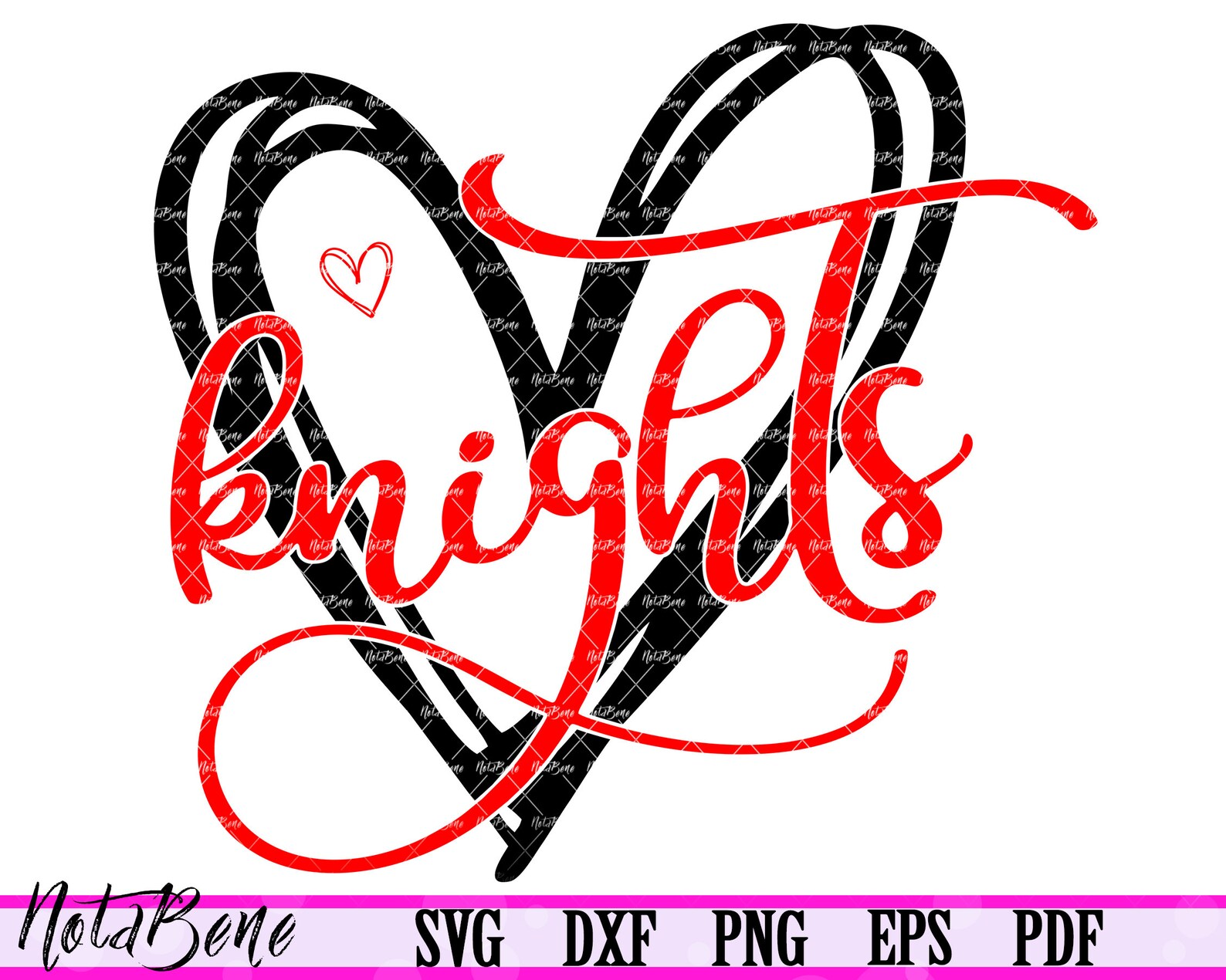 Knights SVG Knights Heart Svg Knights Mascot Team Svg - Etsy