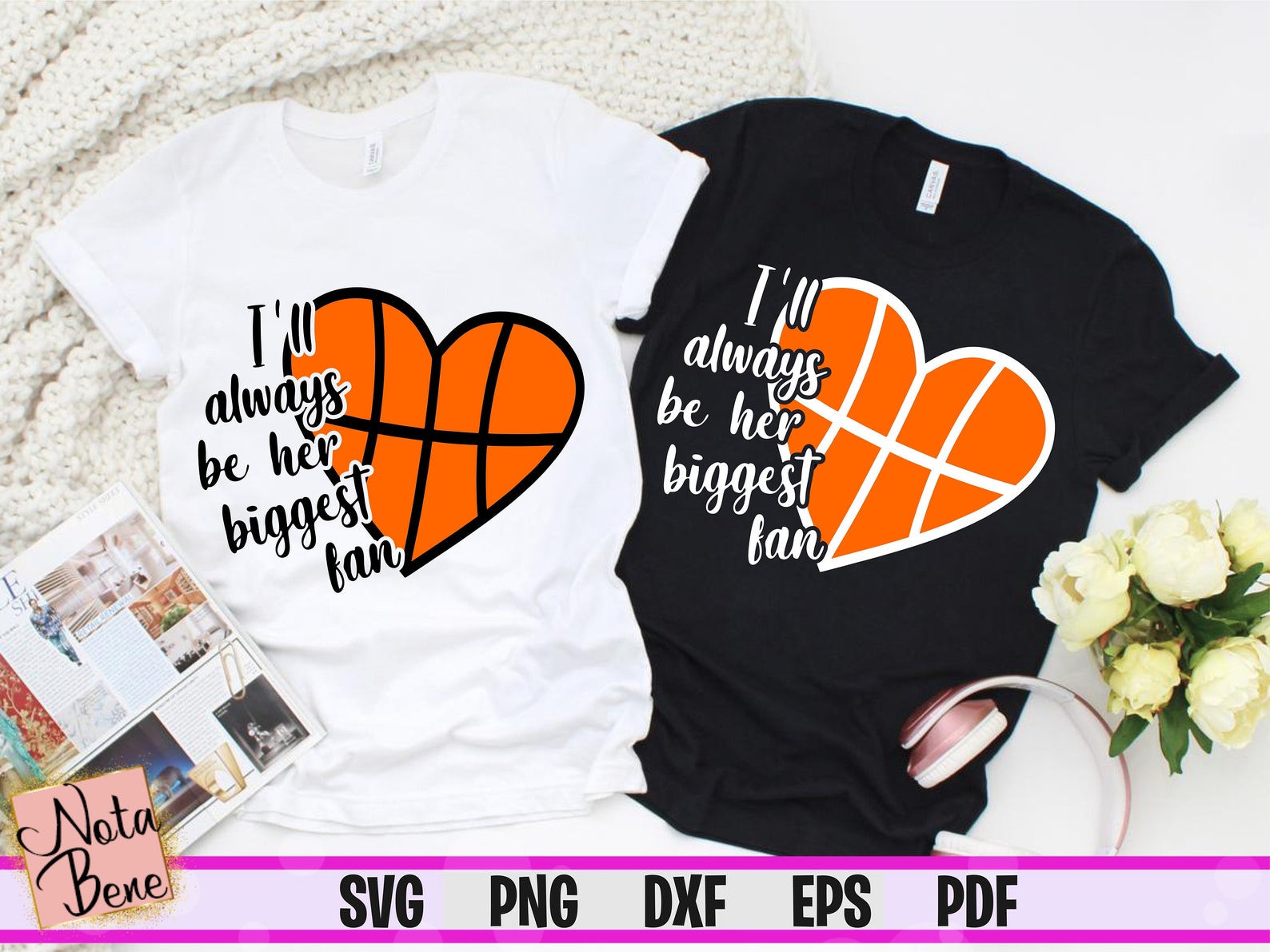 Cheer MOM Svg I'll Always Be Her Biggest Fan Basketball - Etsy
