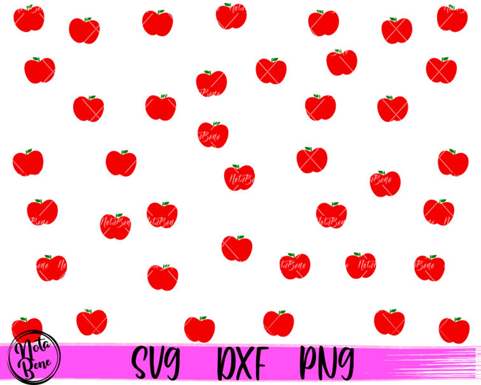 Red Apples Pattern SVG Apples Print Svg Apples Svg Cut Files - Etsy