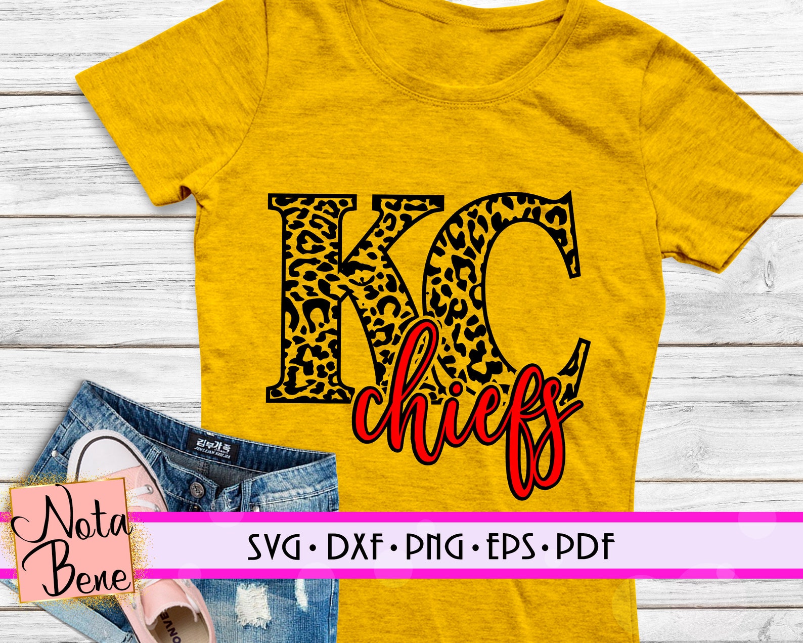Chiefs SVG, Layered Leopard Print Svg, Cricut Cut File, Sports Clipart ...