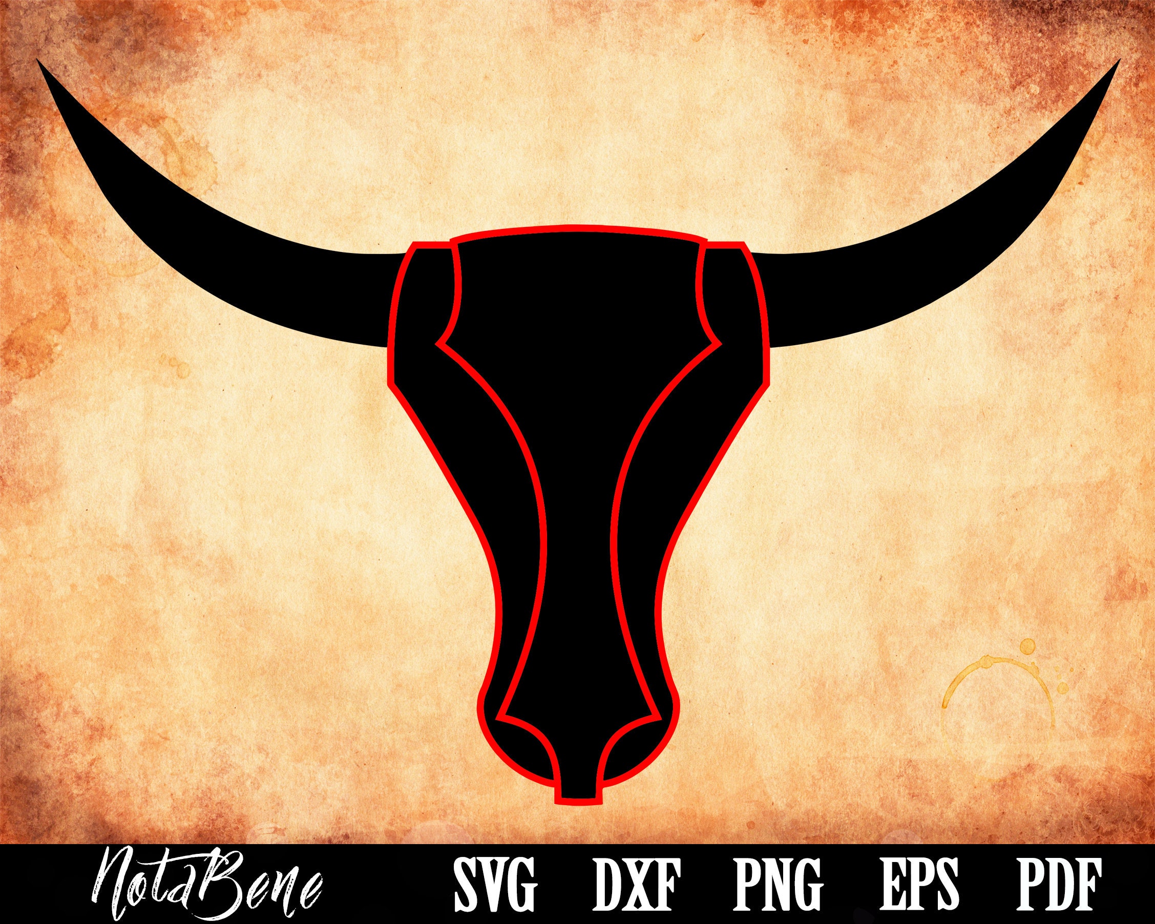 Bull SVG Cow Svg Bull Logo Svg Boho Svg Bull Head Svg Cow | Etsy