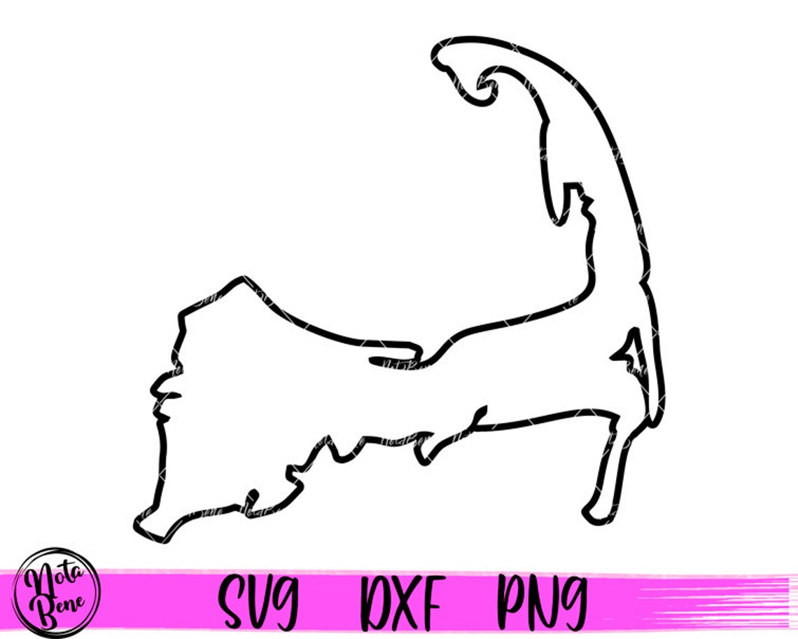 Cape Cod Outline SVG Map Svg Cut File Map Silhouette Design - Etsy Canada