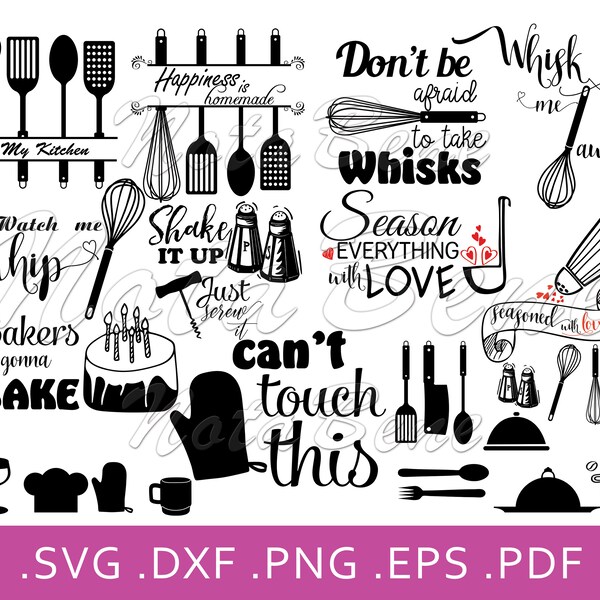Kitchen Utensils Svg - Etsy