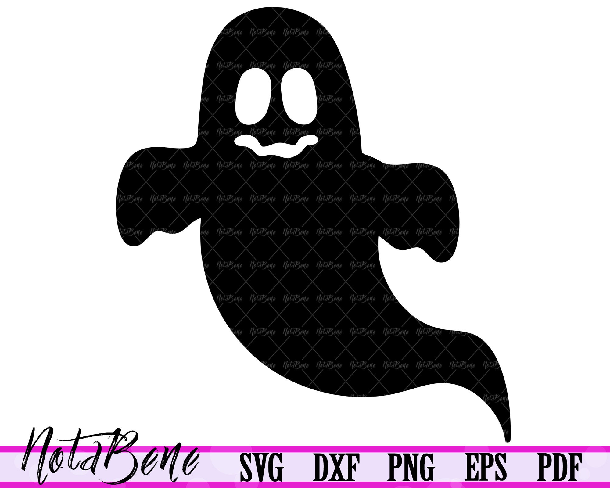Halloween Cute Ghost SVG Bootiful Ghost SVG Fabulous Ghost | Etsy