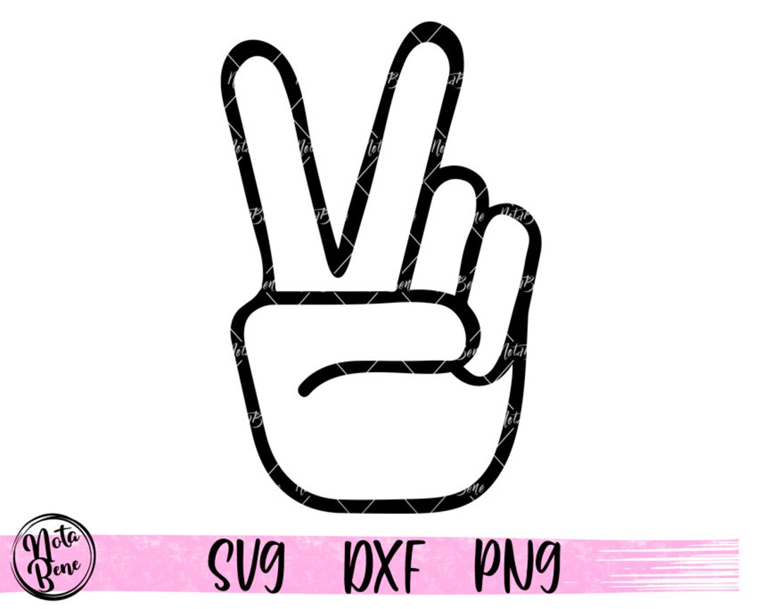 Hand Peace Sign Svg Love Peace Symbol Svg Groovy Hand - Etsy