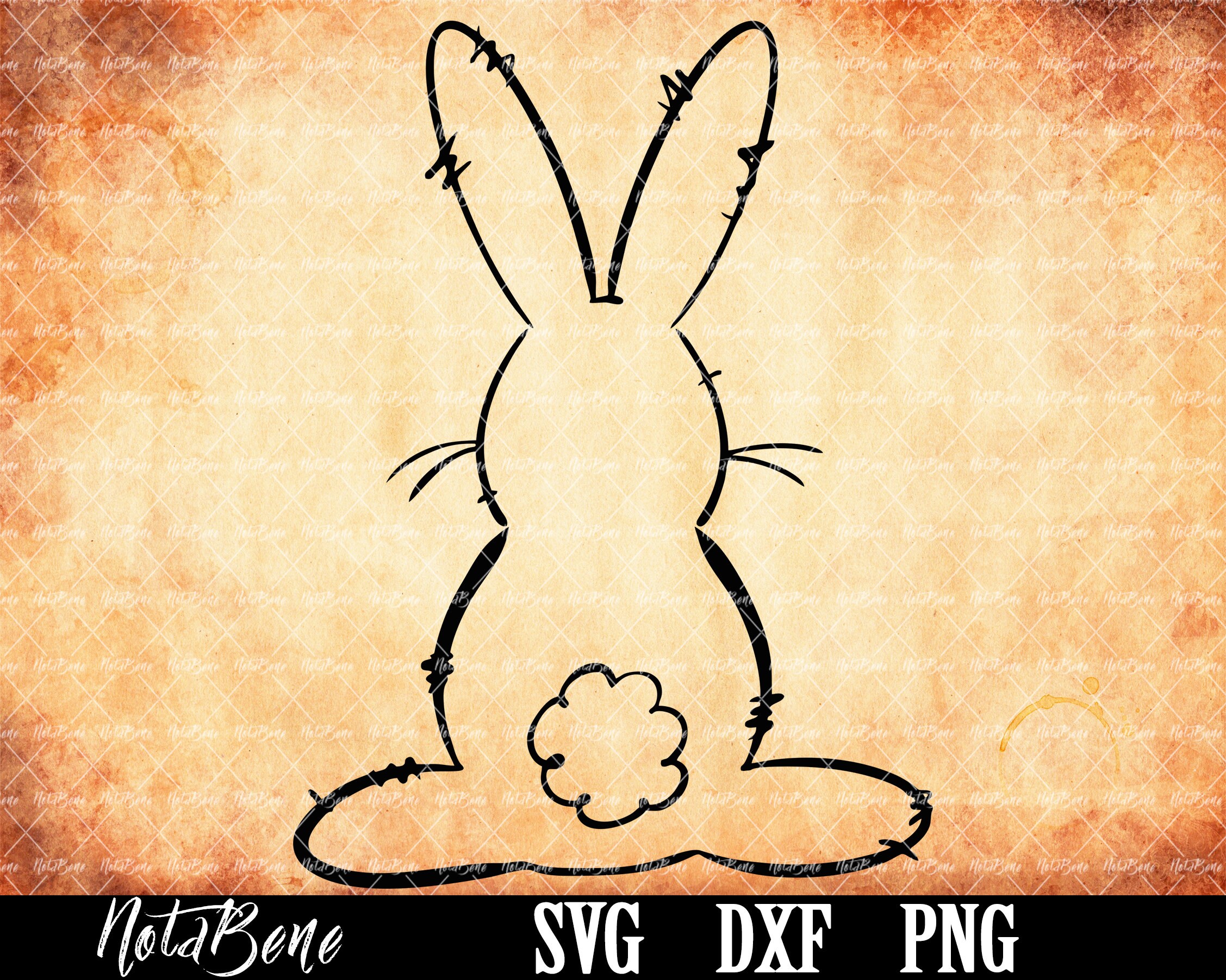 Easter SVG Easter Bunny Silhouette SVG Bunny Svg Cut File - Etsy