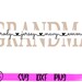 CUSTOM Split Grandma SVG, Personalized Grandma Sign Svg, Mothers Day ...