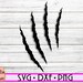 Claw Rip SVG Animal Claw Marks SVG Cut File Tiger Claw Rip Svg Claw ...