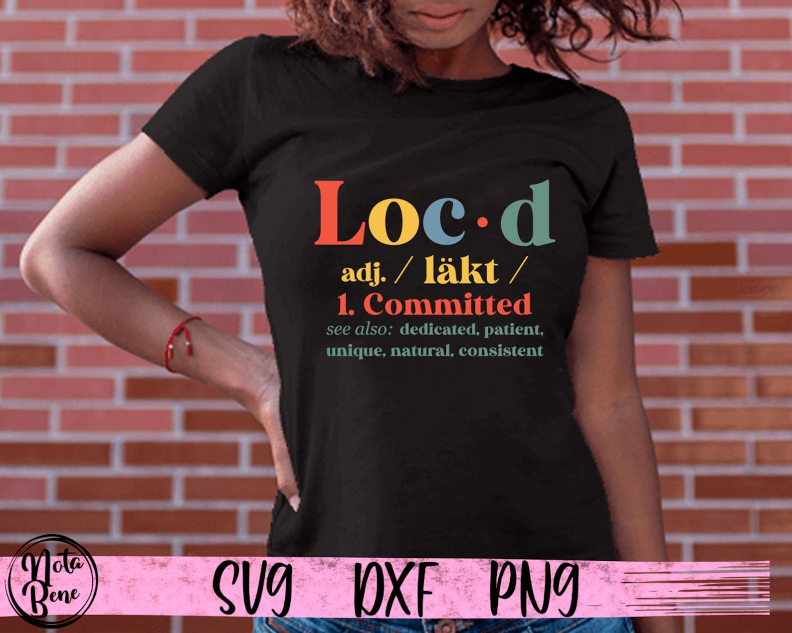 Loc'd Definition SVG Locs Style Svg Loc D for Queens - Etsy