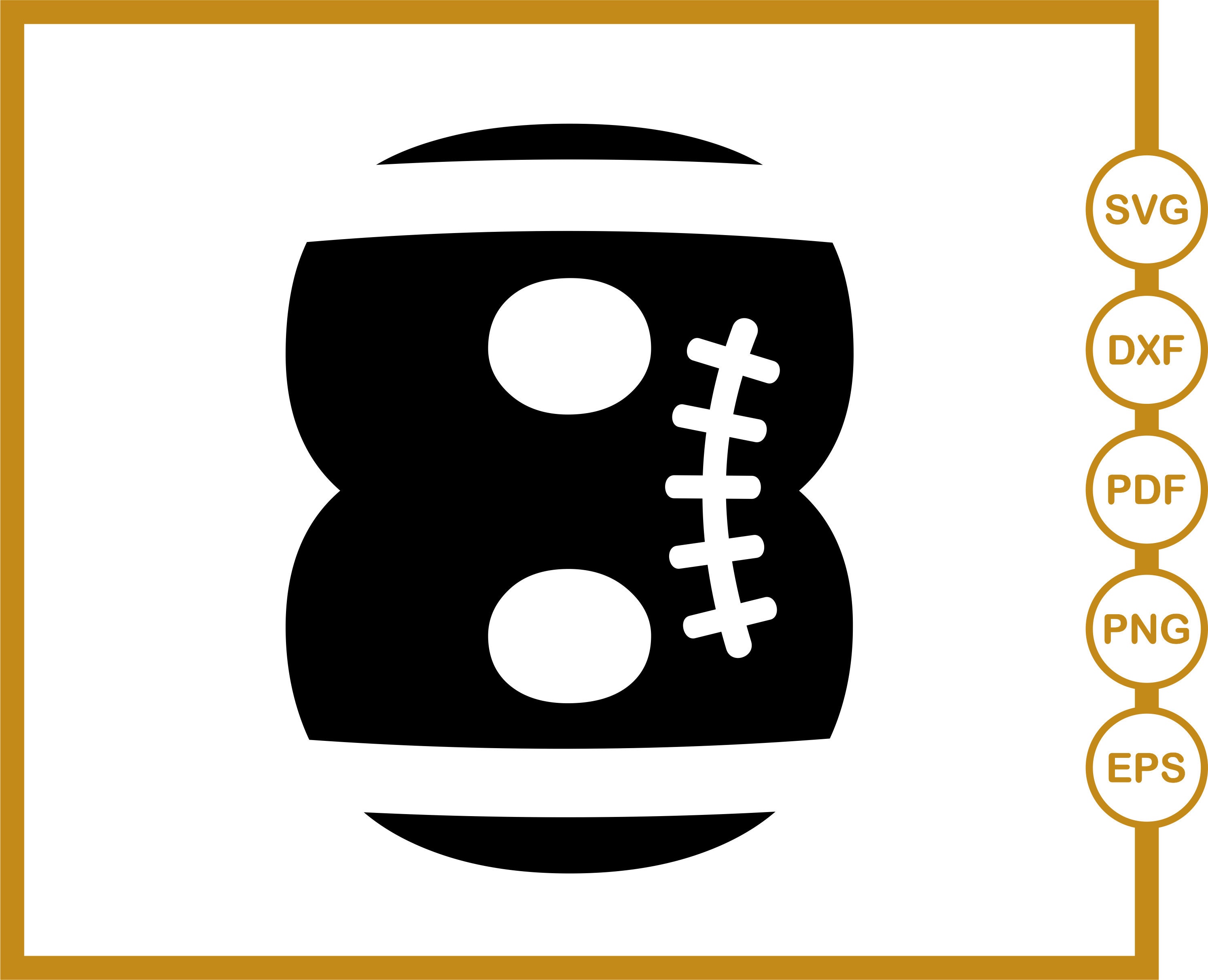 Number 8 SVG Football Player Cut File T-shirt Designs Cutting | Etsy