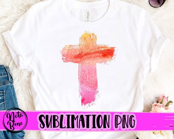 Watercolor Cross Sublimation PNG Cross Watercolour PNG Crosses | Etsy