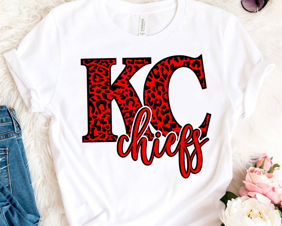 Chiefs SVG, Layered Leopard Print Svg, Cricut Cut File, Sports Clipart ...