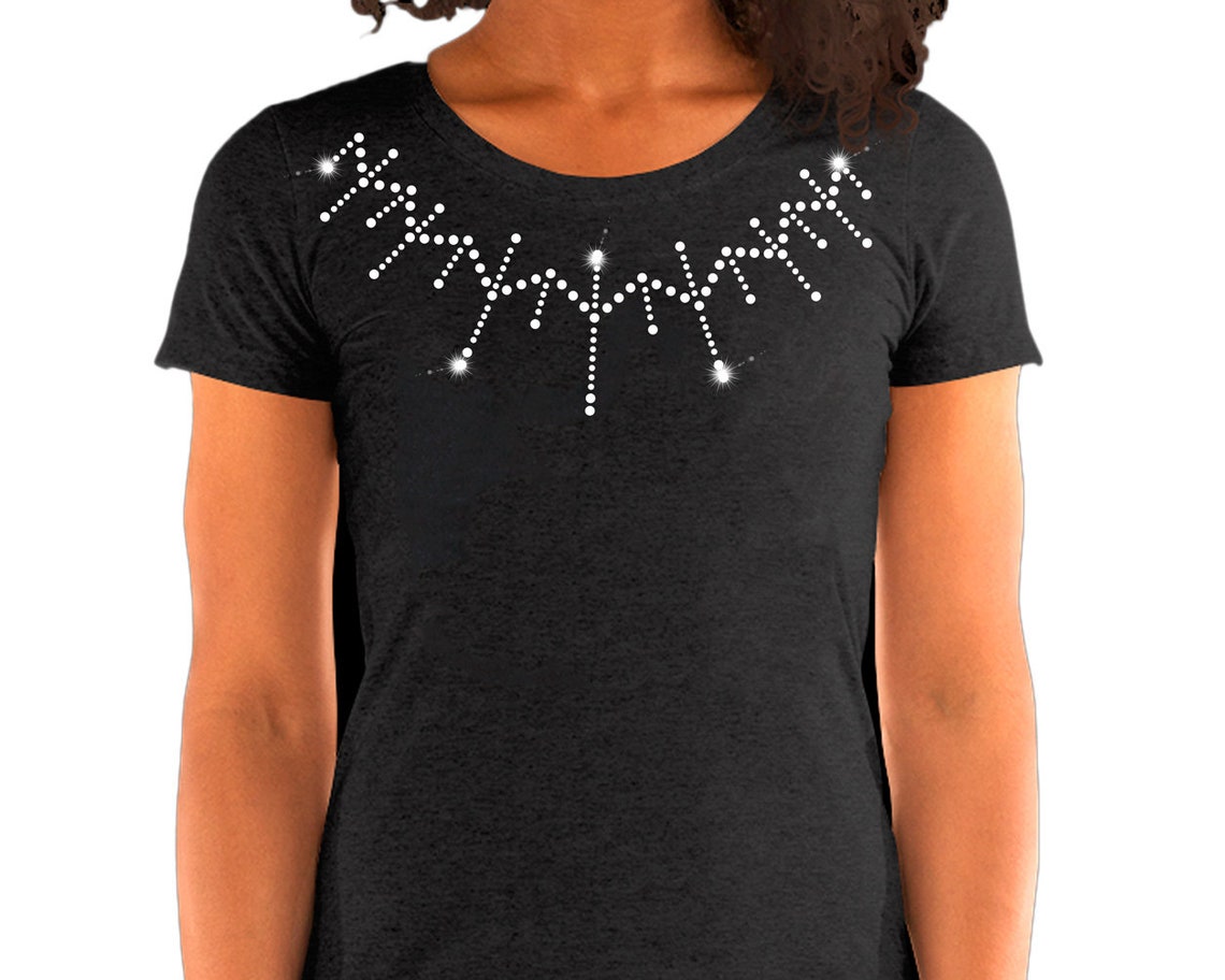 Neckline Rhinestone Template SVG, Collar Rhinestone Pattern Svg, Hotfix ...