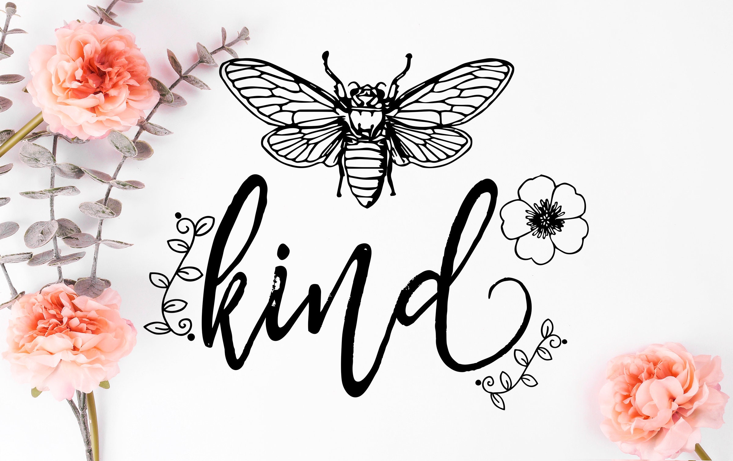 Bee Kind SVG Be Kind Svg Bumble Bee Svg Queen Bee Svg Bee - Etsy