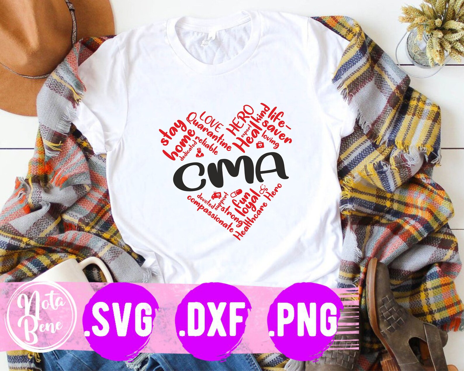 Certified Medical Assistant CMA SVG Heart Shape Healthcare - Etsy