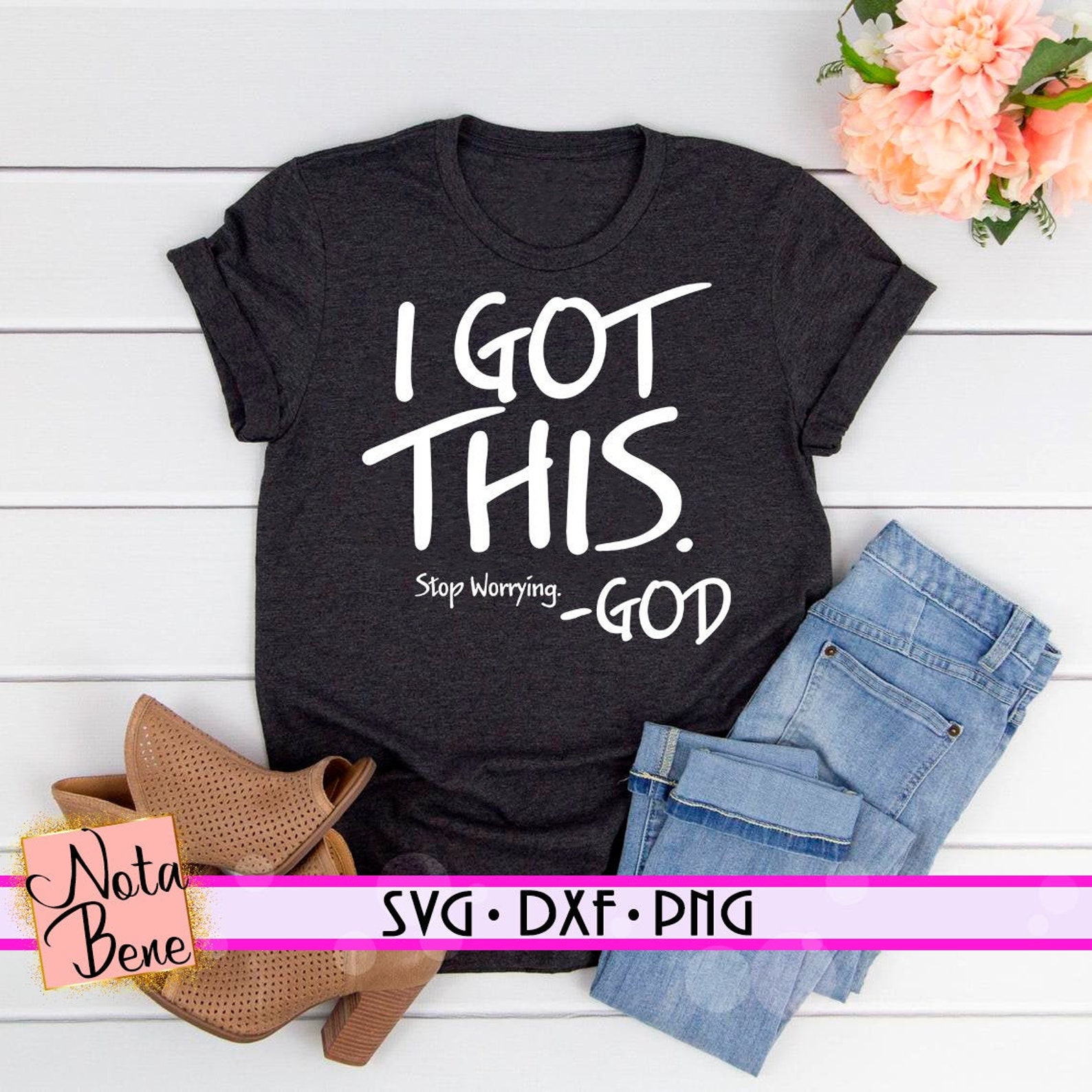 3 SVG Stop Worrying God's Got It SVG Bible Verse Svg | Etsy