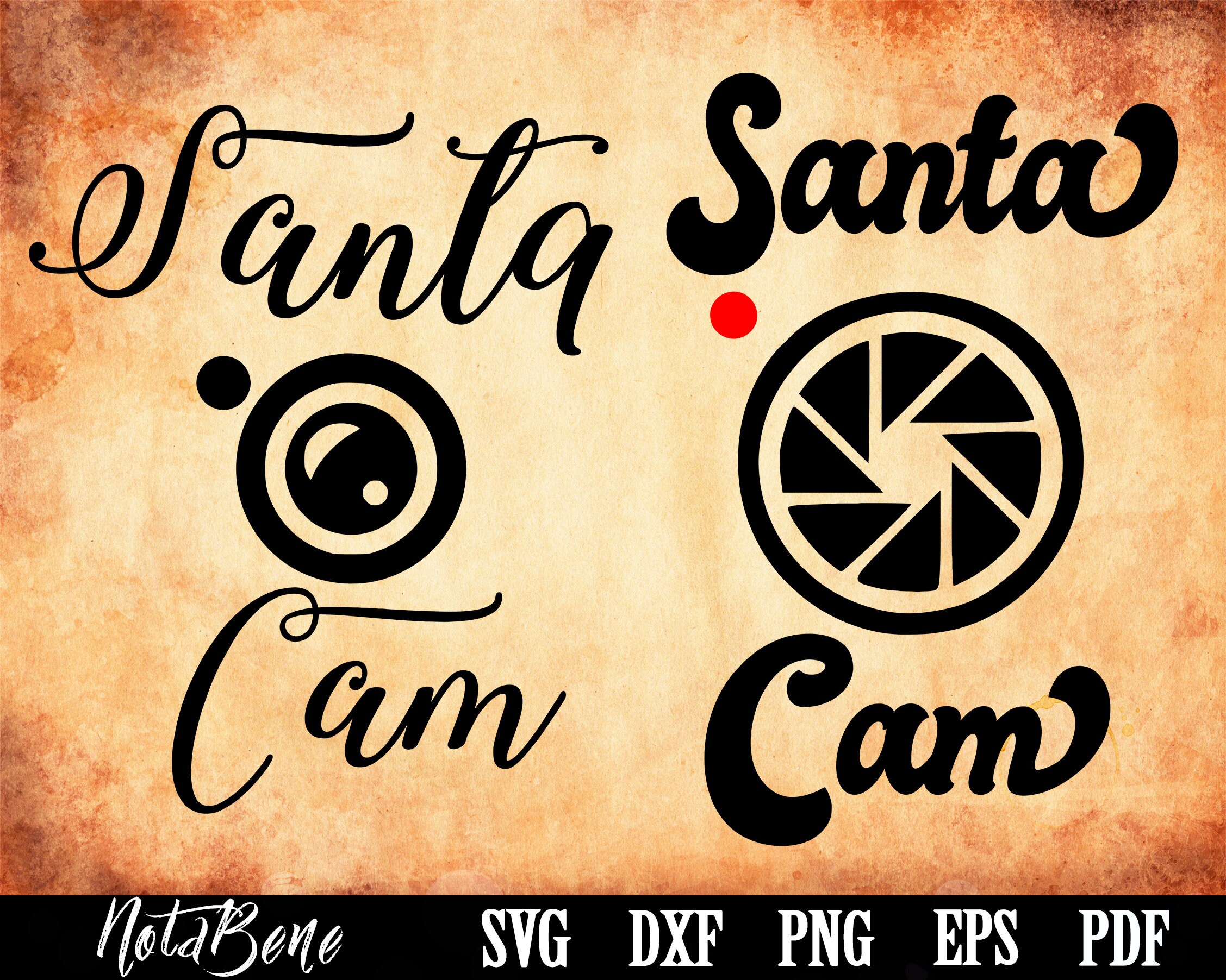 Santa Cam SVG Santa Cam Cut File Elf Cam SVG Santa Cam File | Etsy