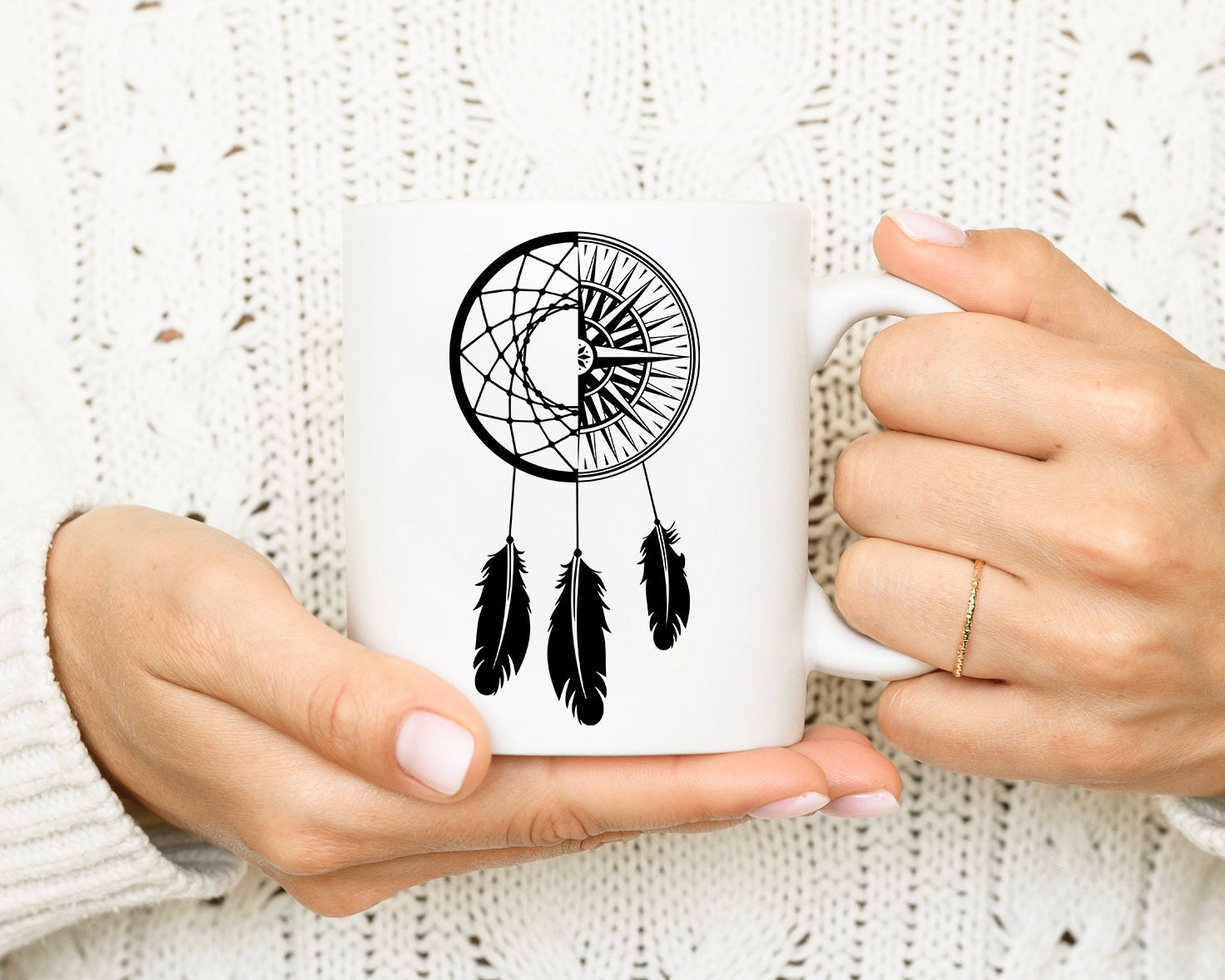Compass Dreamcatcher SVG Dream Catcher svg Zentangle Svg Magic ...