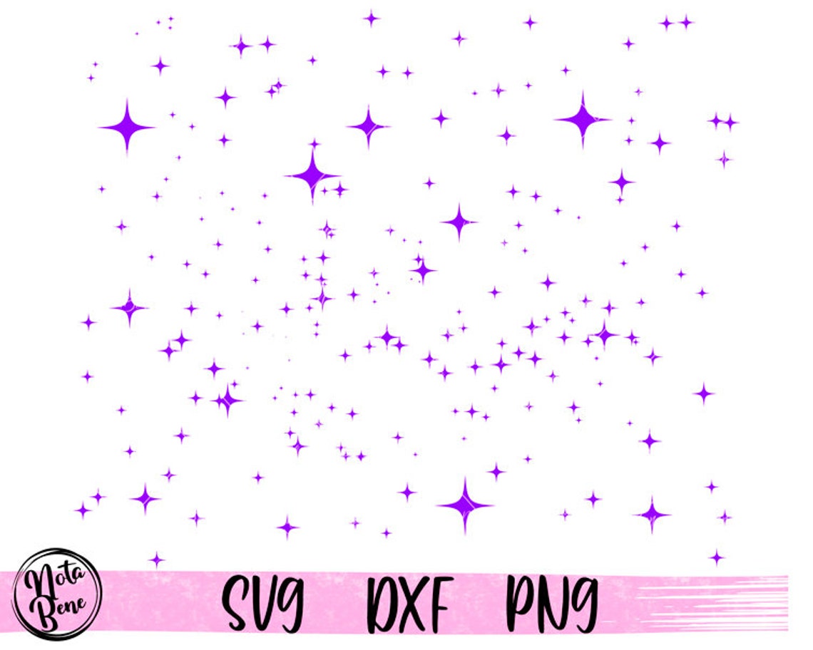 Falling Stars Pattern SVG Night Sky Stars Print Svg Scattered - Etsy