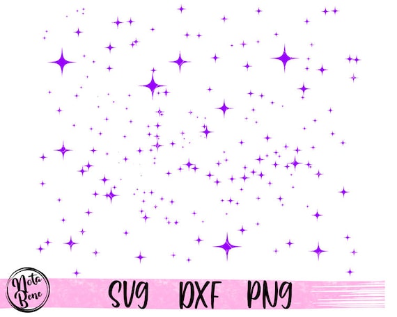 Falling Stars Pattern SVG Colorful Night Sky Stars Svg - Etsy