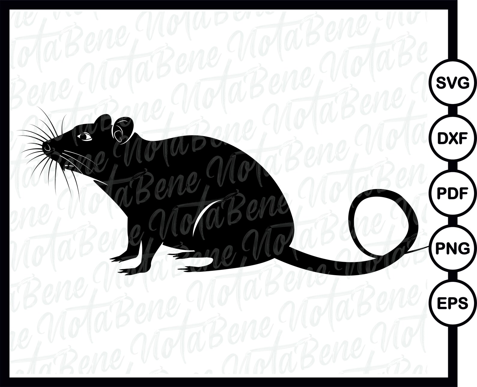 Rat SVG Clipart Rat Silhouette Svg Rat Logo Svg Cut file - Etsy España