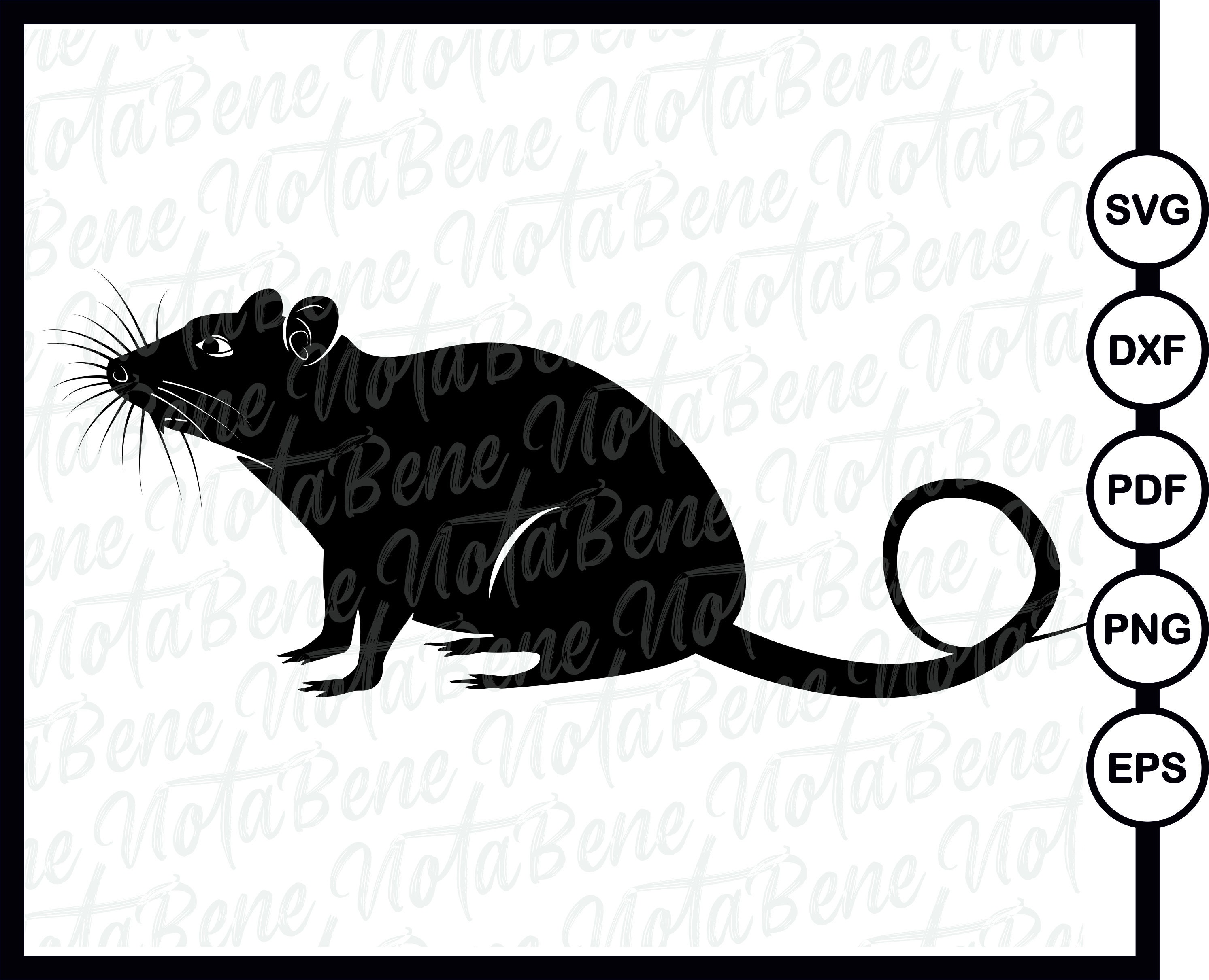 Rat SVG Clipart Rat Silhouette Svg Rat Logo Svg Cut File - Etsy