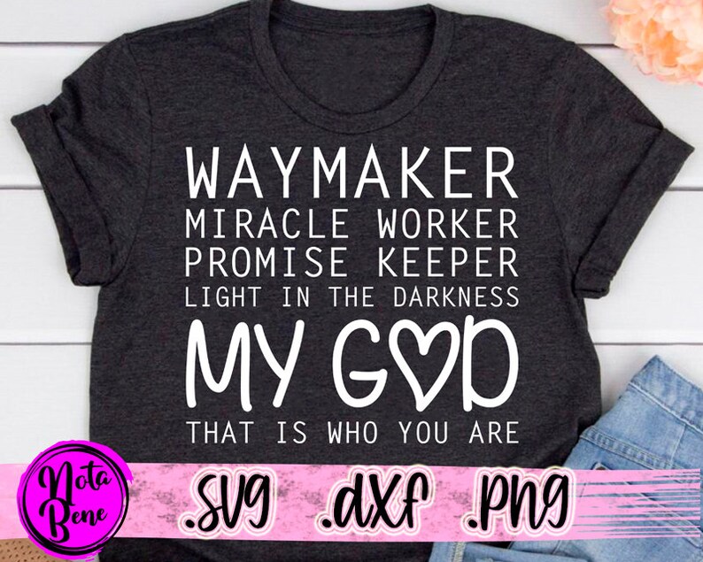 Waymaker SVG Cut File Miracle Worker SVG Promise Keeper | Etsy