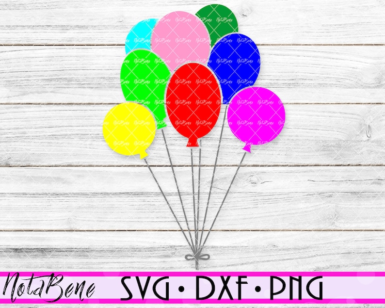 Balloons SVG Balloon Party Clipart Svg Balloon Bunch - Etsy