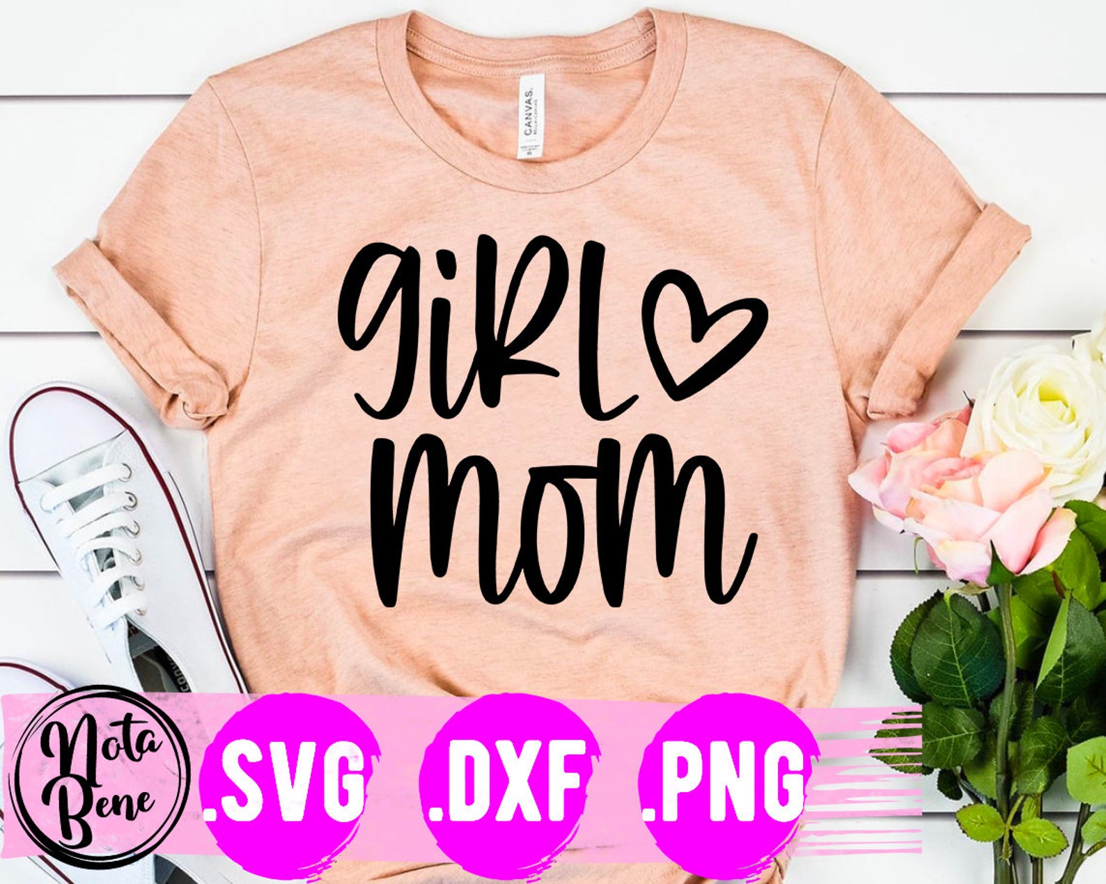 Girl Mom SVG Mama Mommy Mom of Girls Cut File Cricut Mother of - Etsy